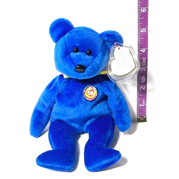 Toys | Ty Beanie Babies Clubby The Bear Royal Blue | Poshmark